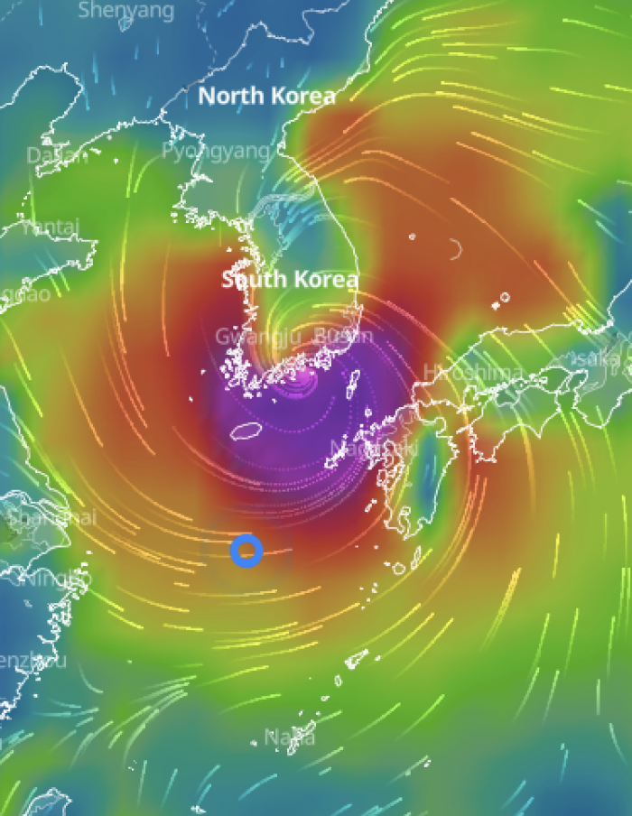 Hurricanes map
